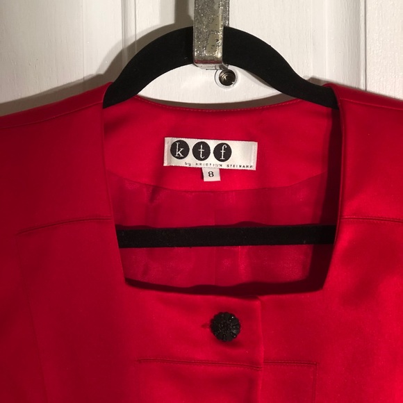 Jackets & Coats | Vintage Red Satin Jacket | Poshmark